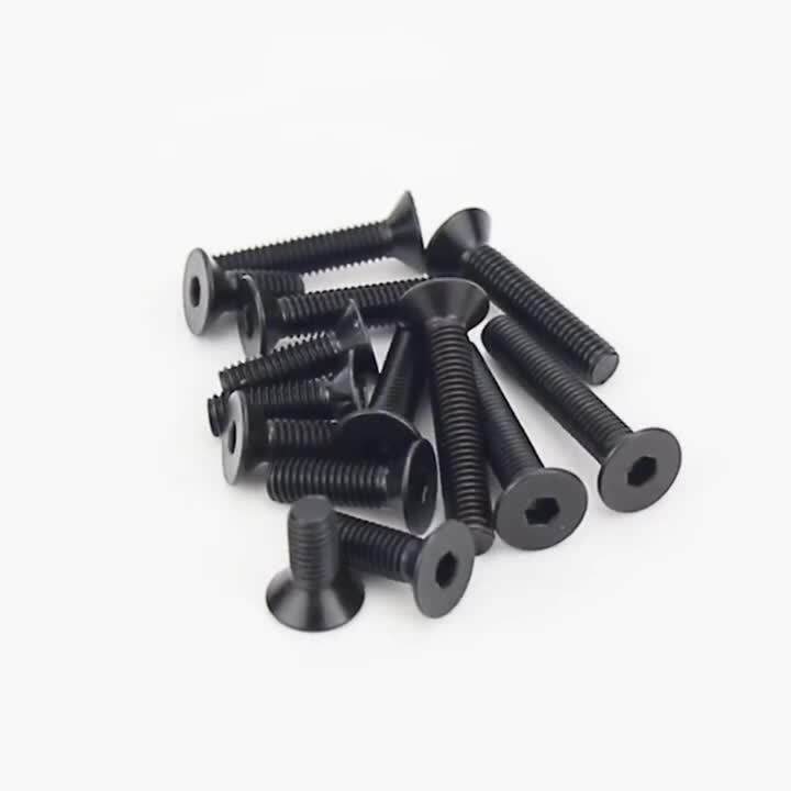Countersunk Head Hexagon Socket Screws M3 M4 M5 M6 Black Grade 10 9