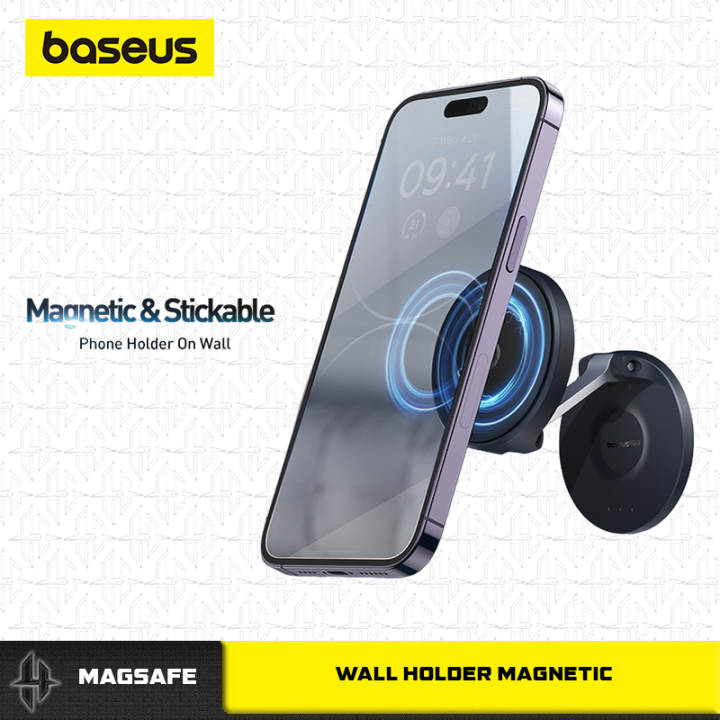 BASEUS MagPro Magnetic Foldable Phone Mount Holder HP Iphone Magsafe ...