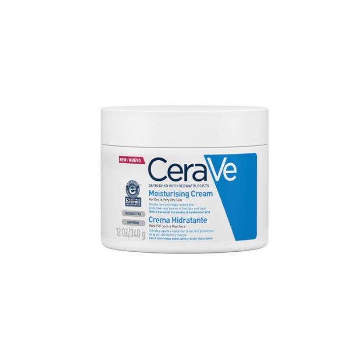 CeraVe Moisturizing Cream 340g Barrier-restoring with Hyaluronic Acid ...