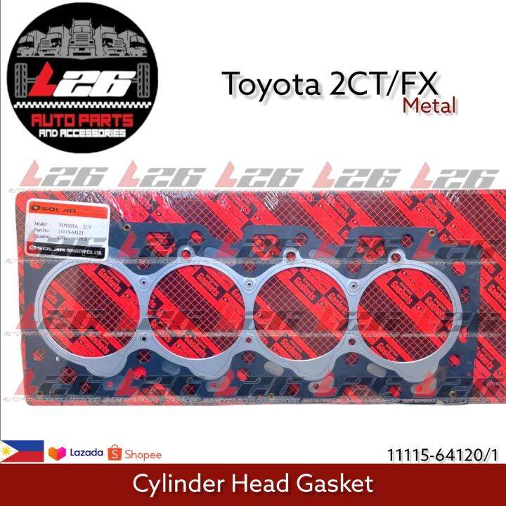 Toyota 2CT/FX Cylinder Head Gasket 11115-64120/1 Metal | Lazada PH