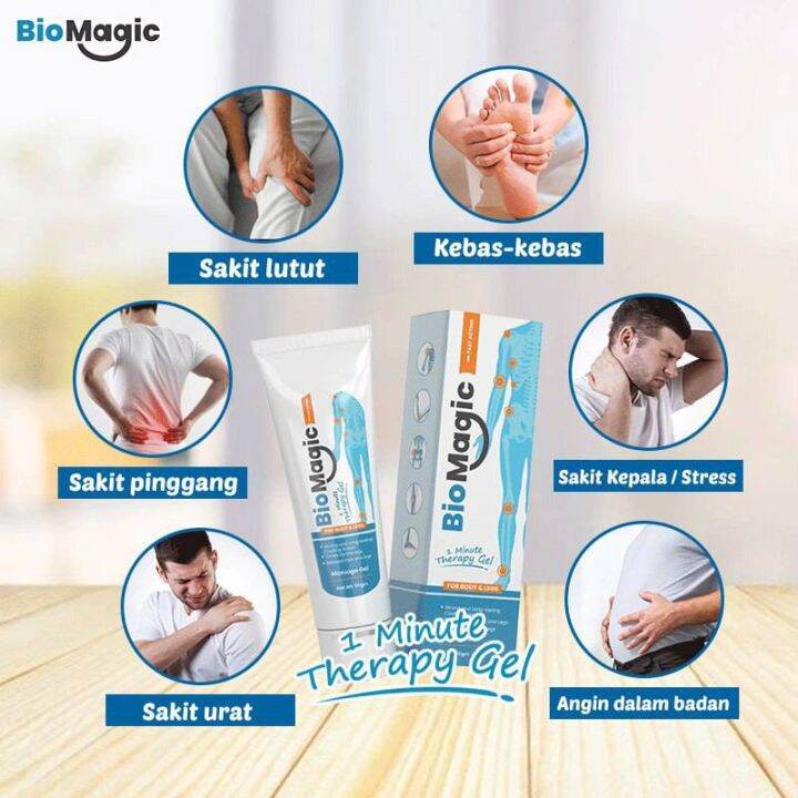 Painkillers ORIGINAL BIO MAGIC Gel Kebas Kaki Tangan Sakit Lutut Sendi ...