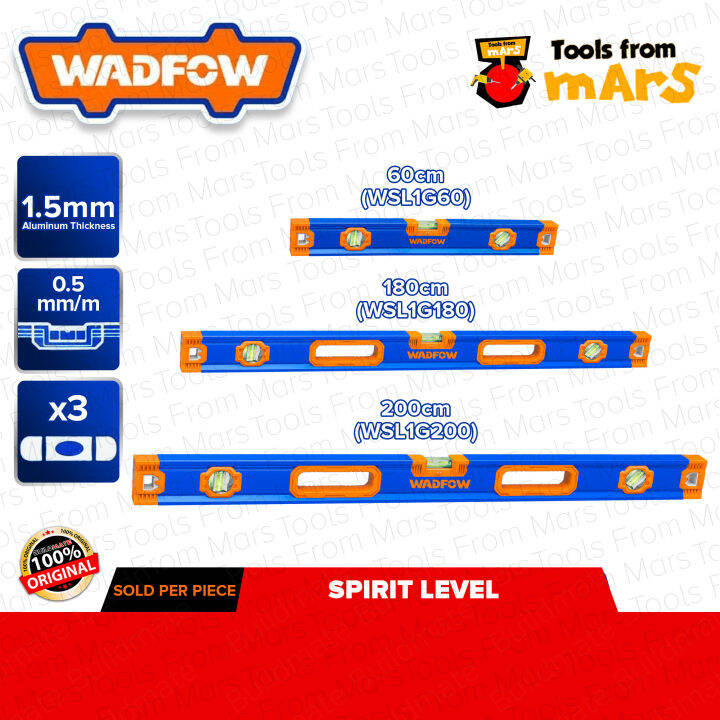 WADFOW Spirit Level 60CM | 80CM [SOLD PER PIECE] Double Side Milled ...