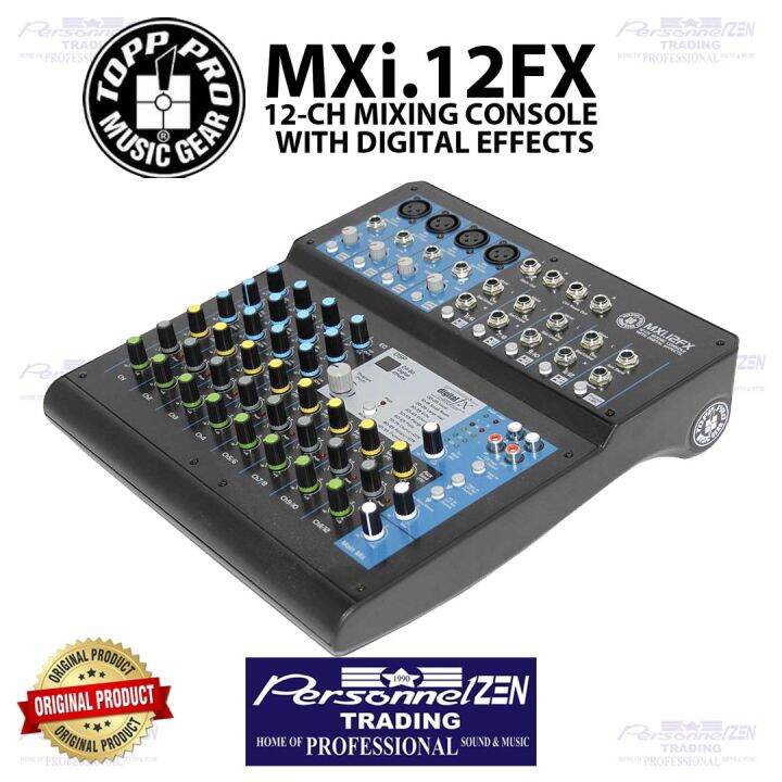 Topp Pro MXi12FX 12-CH Mixing Console with Digital Effects MXi.12fx Audio Mixer | Lazada PH