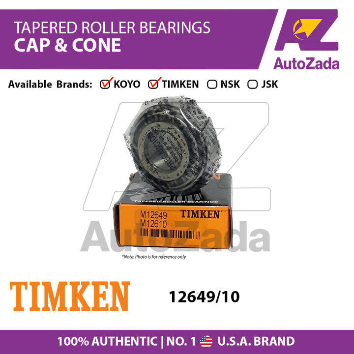 TIMKEN 12649/10 - TAPERED ROLLER BEARING | Lazada PH