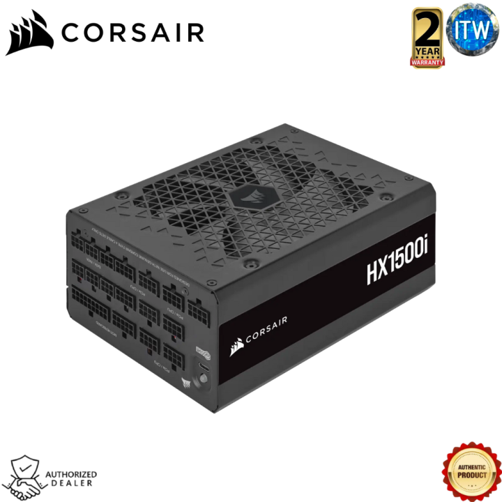 Corsair HX1500i Fully Modular Ultra-Low Noise Platinum ATX 1500 Watt PC ...