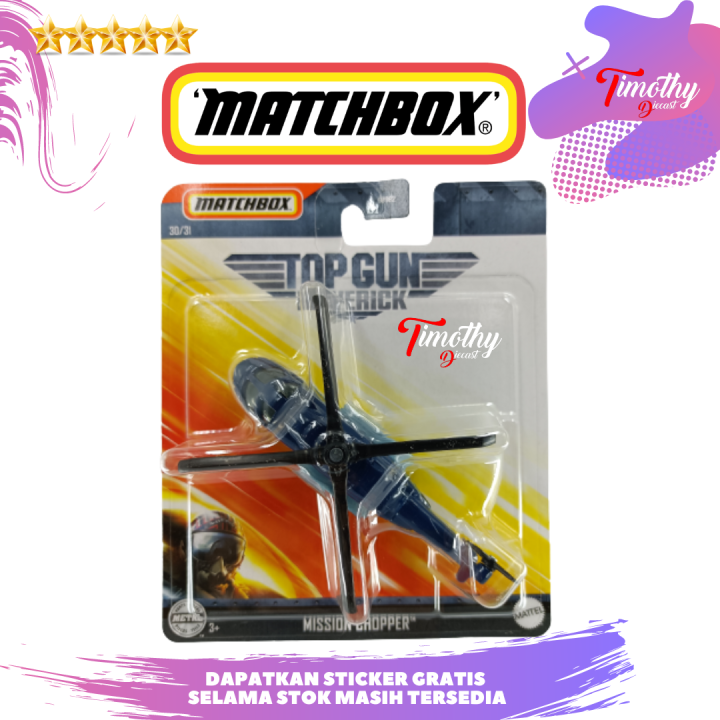 Matchbox Pesawat Skybuster Mission Chopper Helicopter Top Gun Maverick ...