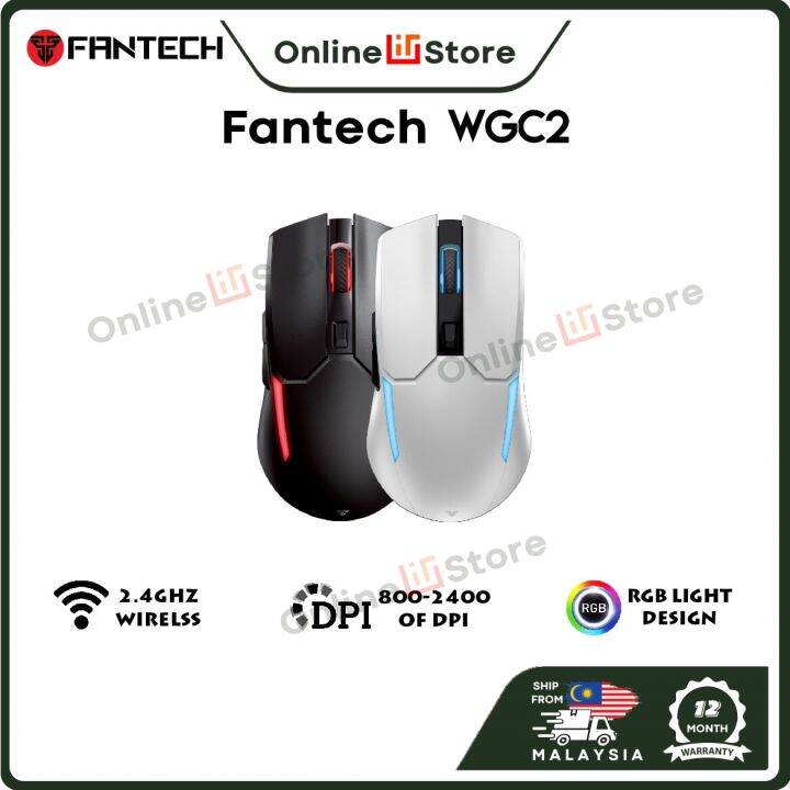 💯ORI Fantech WGC1 Venom / WGC2 Venom II Dual Mode Wireless 2.4GHZ Pro ...