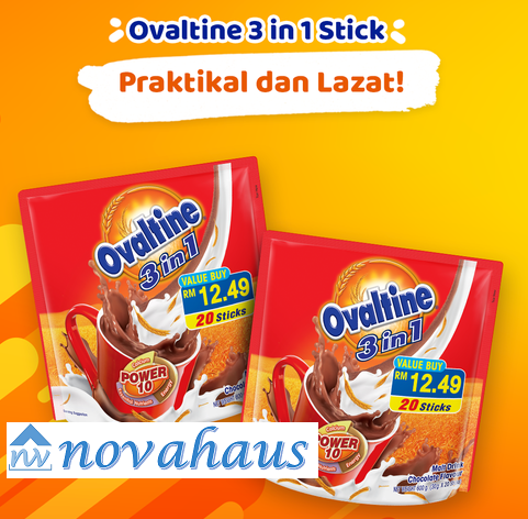 Ovaltine 3 in 1 Chocolate Malt Drink (20s x 30g Sachets) | Lazada