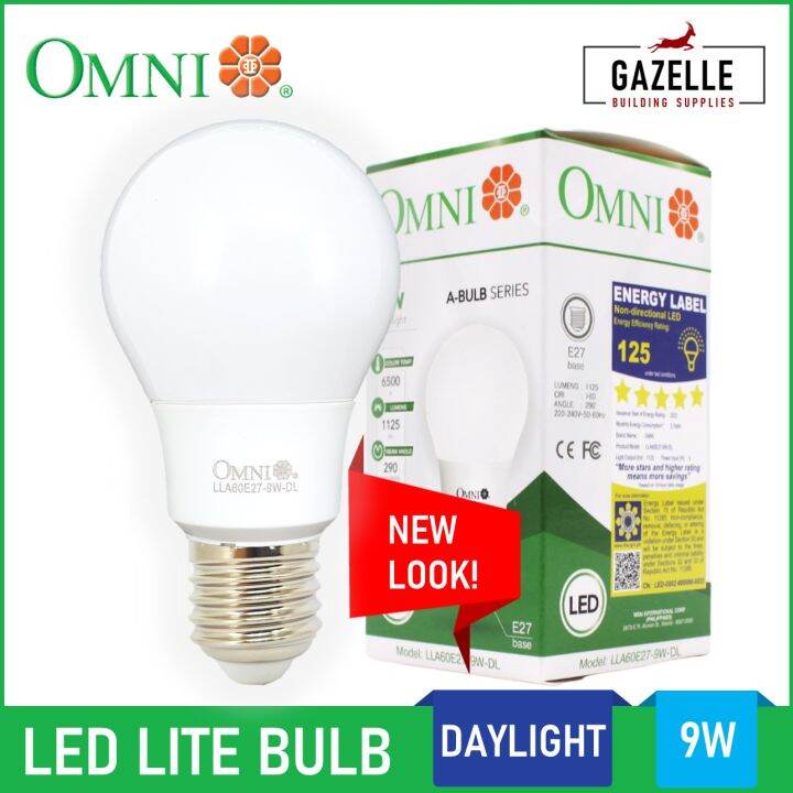 Omni LED Lite Bulb Daylight 9W 9 Watts E27 Light Bulb | Lazada PH