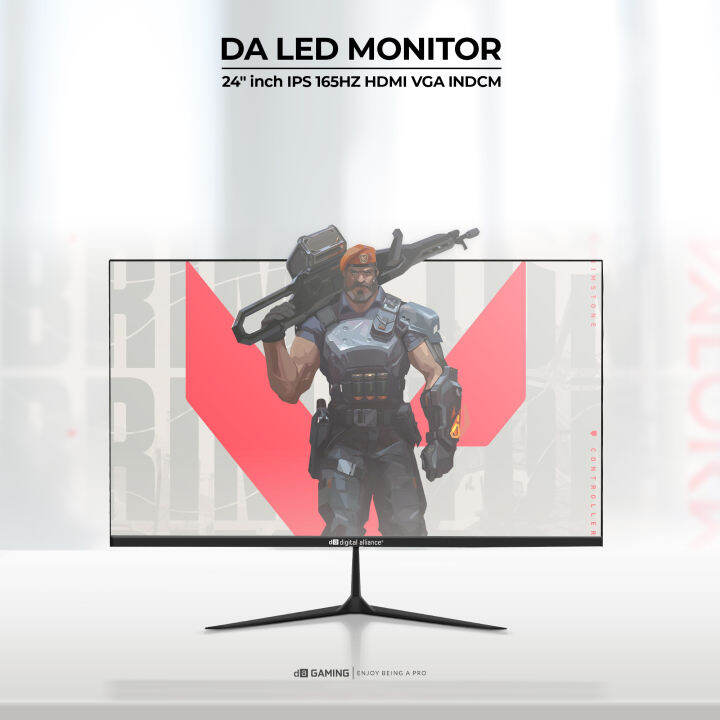 Digital Alliance Monitor LED DA Bezelless Frameless 24" inch IPS 165Hz ...