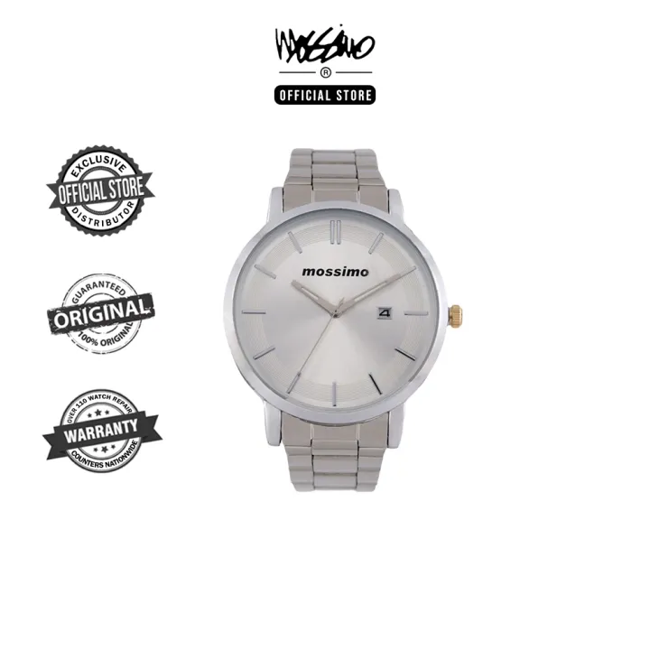 Mossimo Chad Men Stainless Steel Analog Watch MS-1828G-IPSSIL | Lazada PH