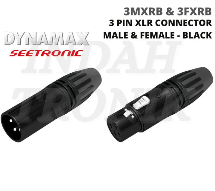 1Pc Seetronic & Dynamax 3 Pin XLR Female & Male 3 Pole Plug & Socket Jack Mikropon | Lazada