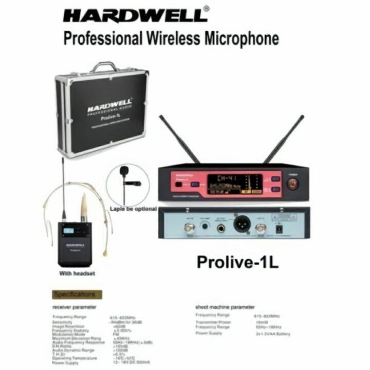 Mic Wireless Hardwell Prolive 1 L Original Headset - Clip on. | Lazada ...