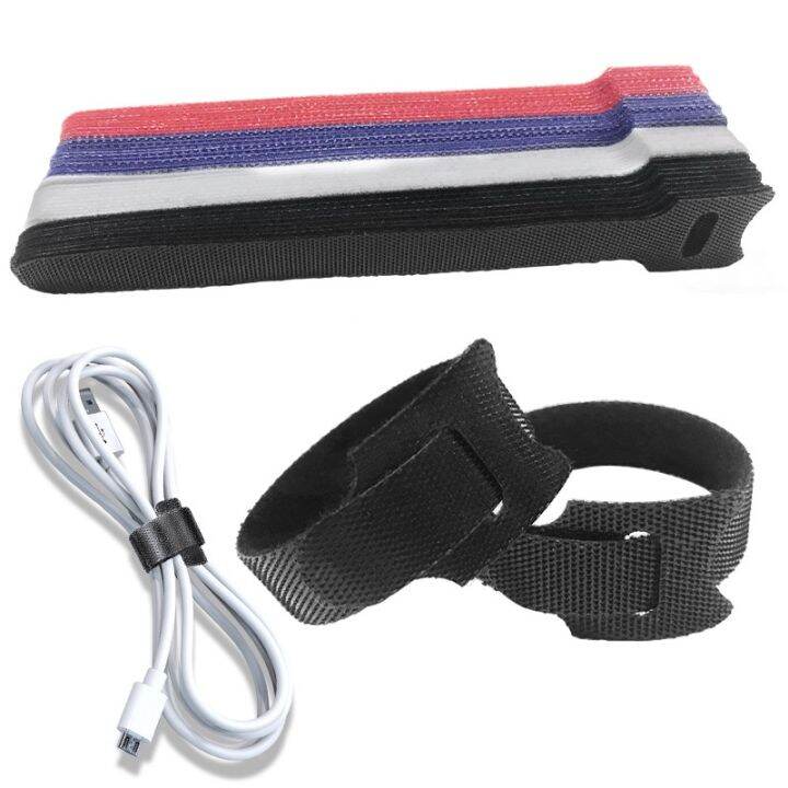 USB คอมพิวเตอร์หูฟังเทปไนลอน Velcro ที่เก็บสายสายชาร์จที่เก็บสายที่รัด ...