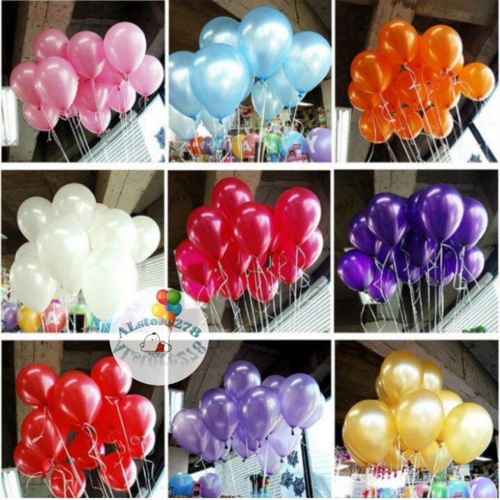Balon Latex Metalik 1 Pack Isi 50 Pcs / Balon Per Pack / Balon Latek ...