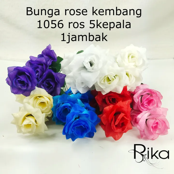 Bunga rose kembang 1056 ros 5kepala 1jambak | Lazada