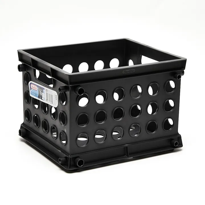 Sterilite Black Mini Crate | Lazada PH