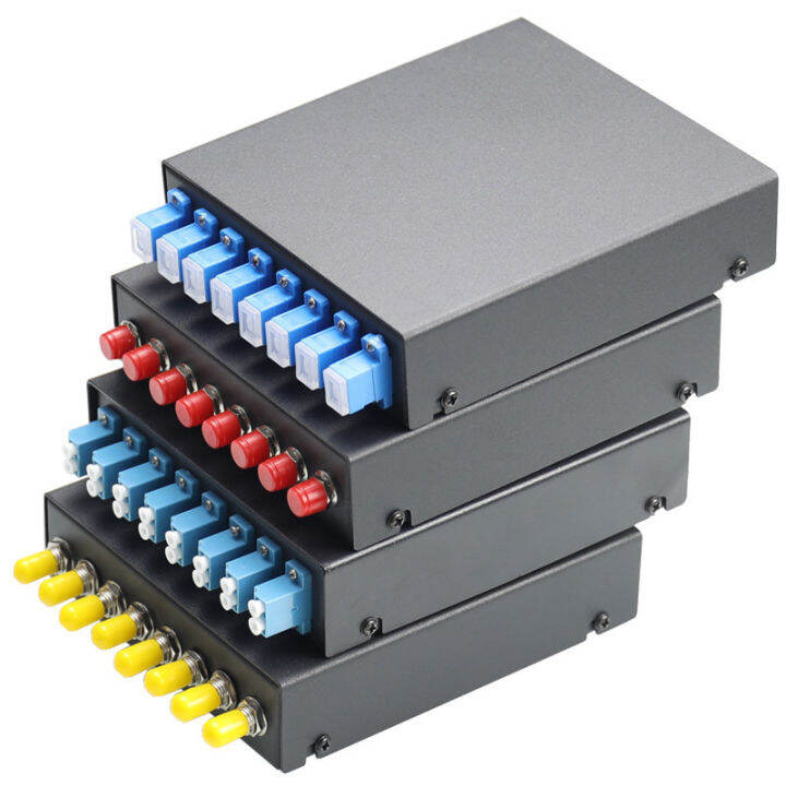 Free shipping 8 Port UPCAPC Fiber Patch Panel Desktop Pigtail Optical ...