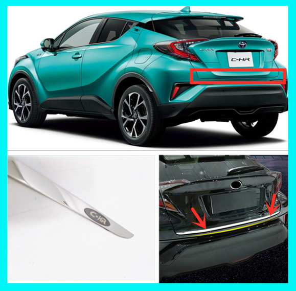 Toyota CHR C-HR AX10 2016-2020 Rear Bonnet Moulding trim Stainless ...