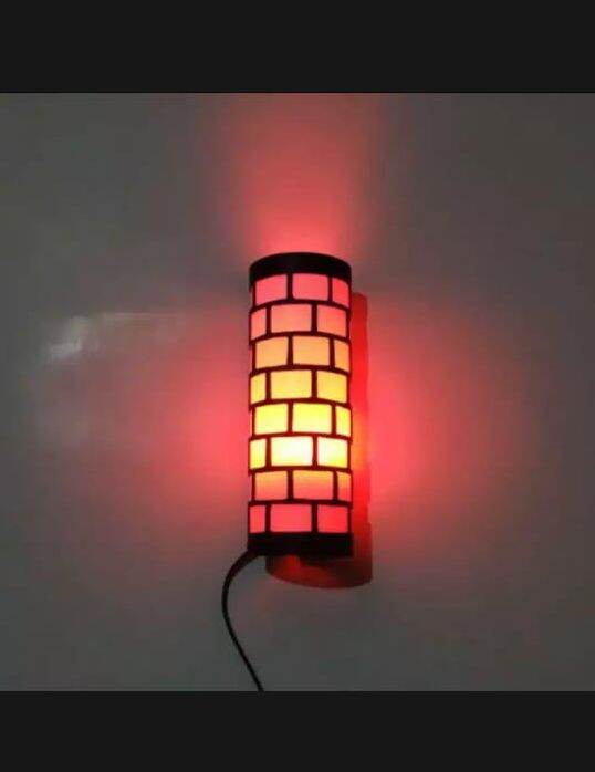 Lampu Hias Dinding Tembok Tempel Kamar Teras Tiang Rumah Minimalis Ukir ...