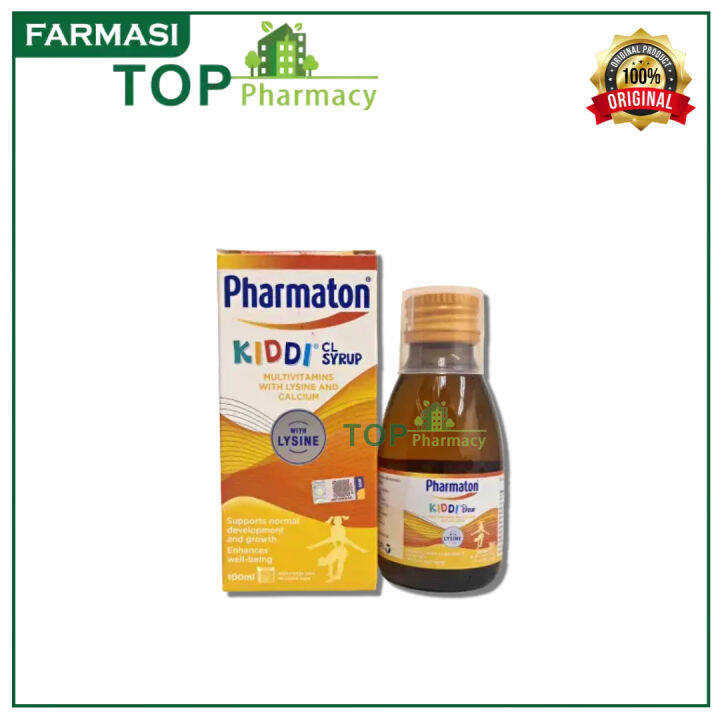 Pharmaton Kiddi CL Syrup Multivitamins with Lysine And Calcium 100ml ...