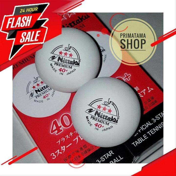 【100% Authentic & READY STOCK!】Nittaku Premium 40+ Table Tennis Plastic Ball (3 Stars) Made in ...