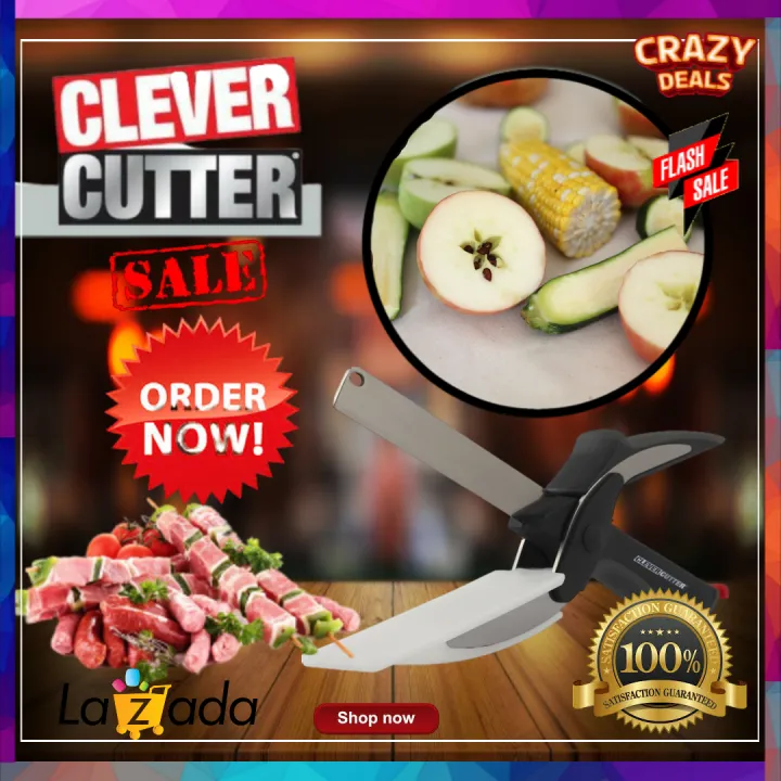 BEST ITEM Clever Cutter Food Chopper Slicer 2 in 1 Knife and Cutting ...