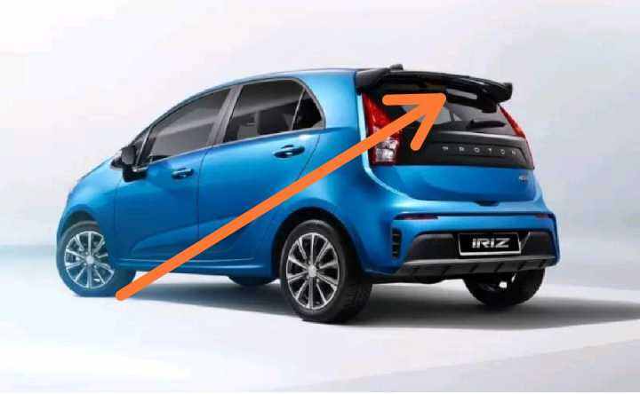 PROTON IRIZ REAR BOOT SPOILER (ABS MATERIAL) | Lazada