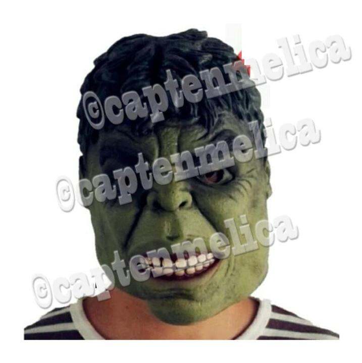 Topeng HULK Karet Latex Dewasa Avengers Mask Hockey Mask Topeng Muka ...