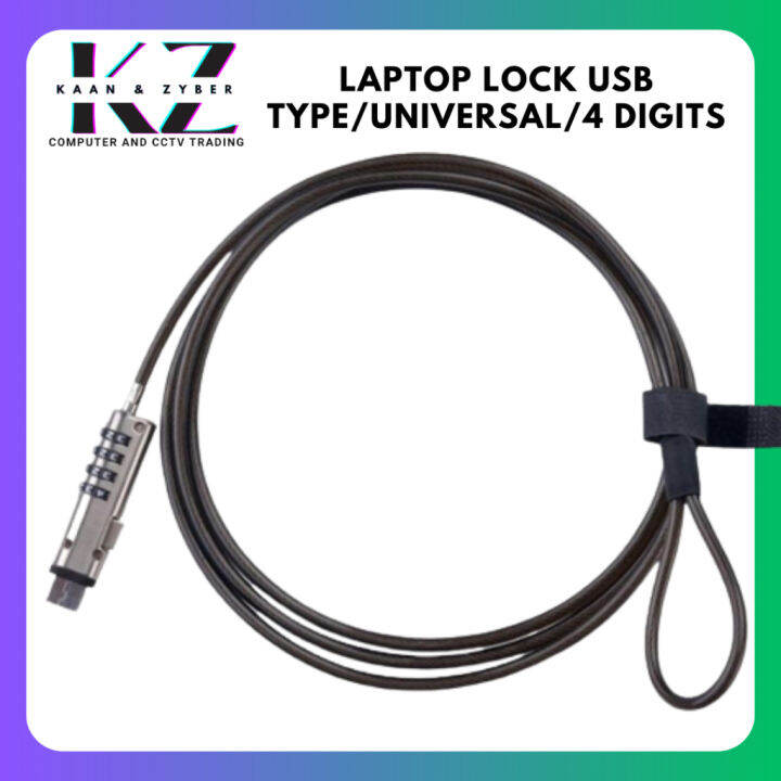 Laptop Lock USB Type/Universal/4 Digits | Lazada PH