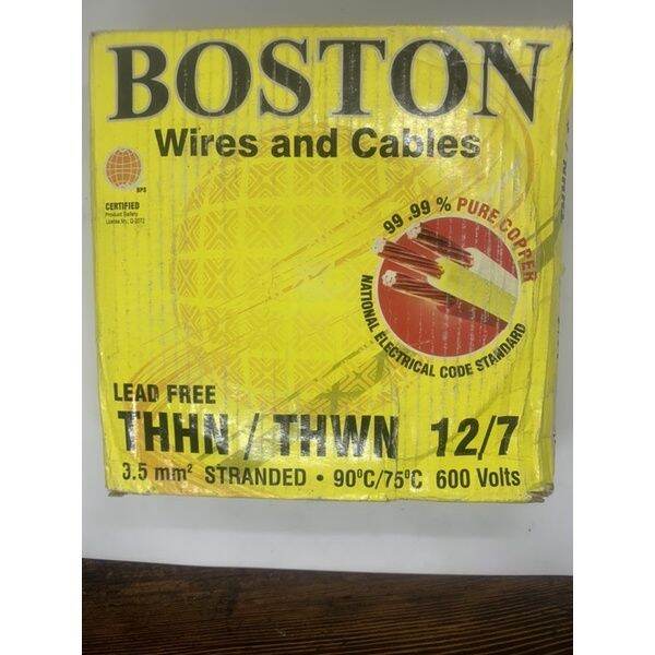 Boston THHN Wire (12/7) sold per box | Lazada PH