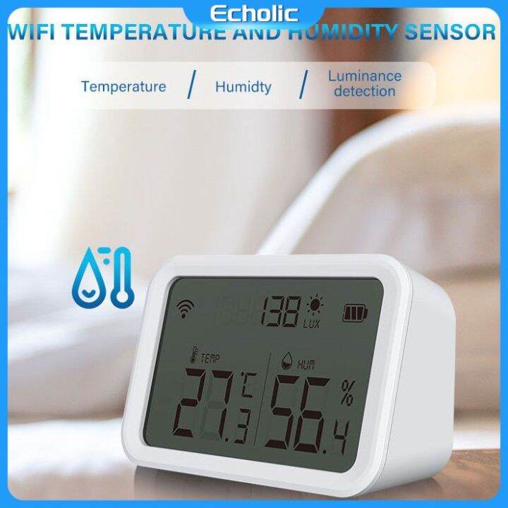 NEO Tuya Smart WIFI Temperature And Humidity Sensor Detect Luminous ...
