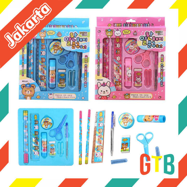 GTB Set alat tulis anak Set alat tulis karakter S090 | Lazada Indonesia