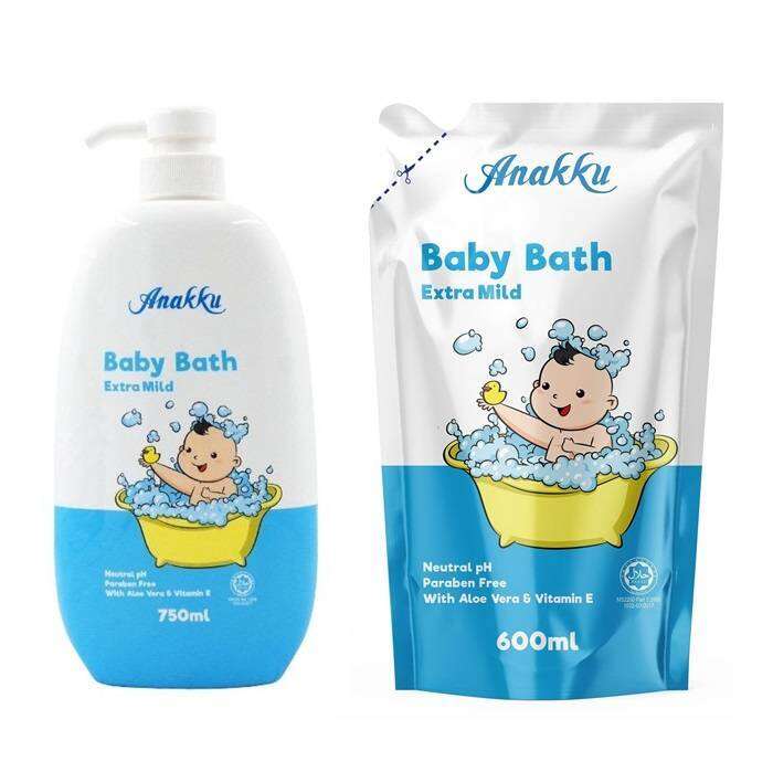 AnakKu Baby Bath 750ml FREE 600ml Refill pack | Lazada