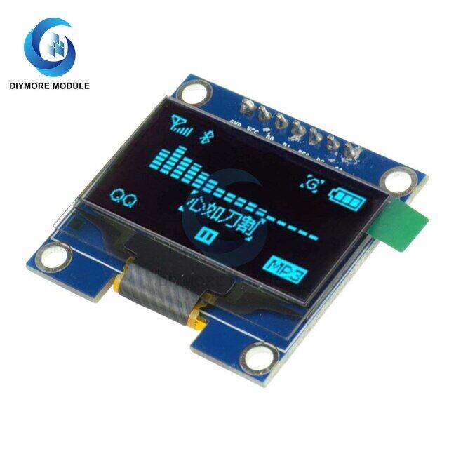 1.3 inch OLED Display Module 128*64 LCD Screen White/Blue Color 7 Pin ...