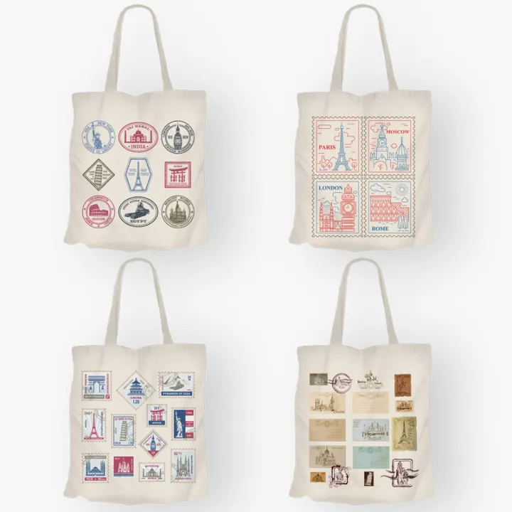 TOTE BAG | STATEMENT | POST STAMPS | AESTHETIC DESIGNS | HIGH QUALITY ...