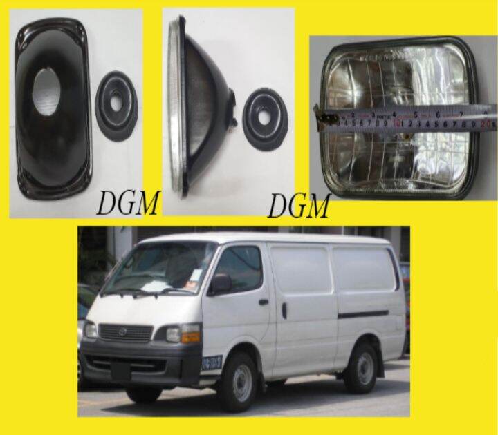 Sealed Beam Headlight 6052 Use H4 Bulb For Toyota Dyna Hiace Liteace ...