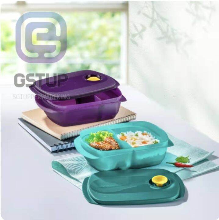 Tupperware Reheatable Divided Lunch Box 1.25L | Lazada Singapore