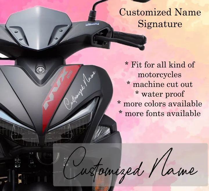 C3 | Customized Signature Die Cut Sticker - Fit for all Motorcycles ...