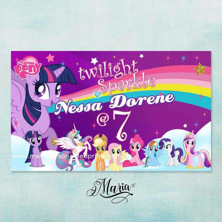 My little pony Birthday banner Backdrop | Lazada PH