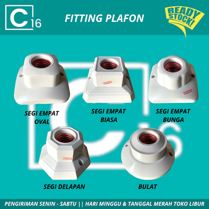 Fitting Plafon Listrik Berbagai Varian Fitting Plafon Tempel | Lazada ...