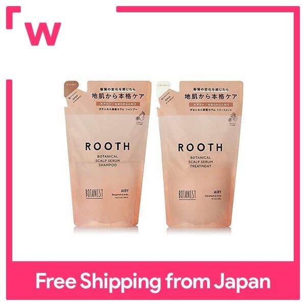 [Refill Set] BOTANIST ROOTH Loose Botanical Scalp Serum Shampoo & Treatment [Airy] Skin Care ...