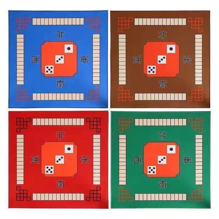 80X80CM Mahjong Table Mat Mahjong Mat Mahjong Table Cloth Square Majong ...