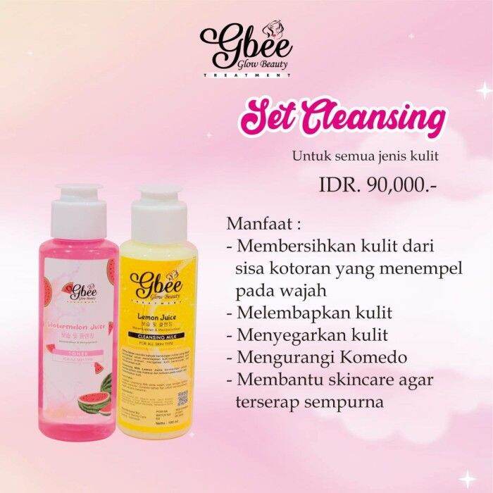 Paket Set Cleansing Gbee Glow Beauty | Lazada Indonesia