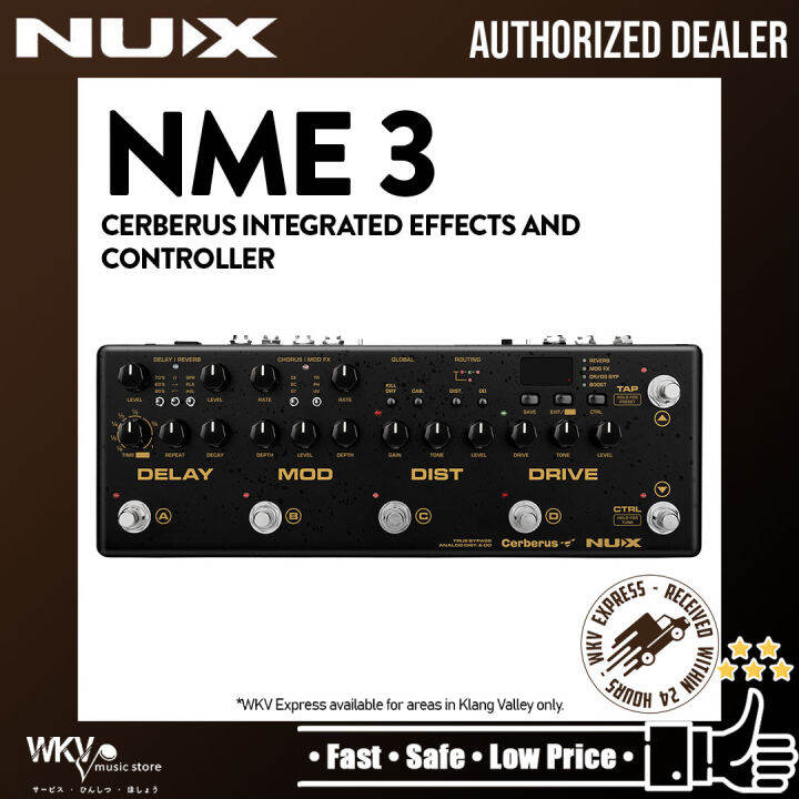 NUX NME3 Cerberus Integrated Effects and Controller (NME-3 / NME 3 ...