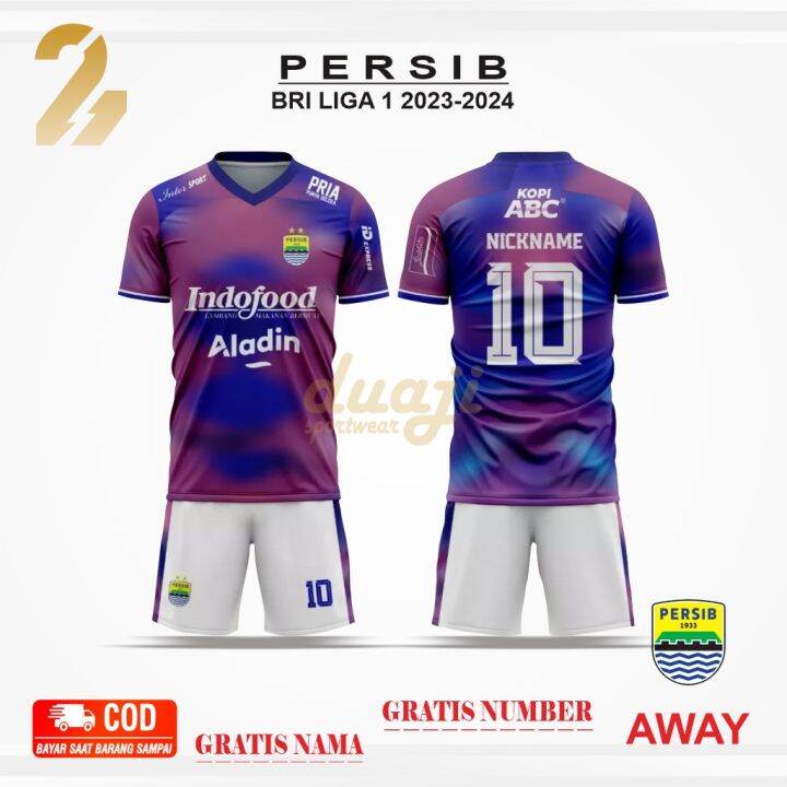 JERSEY PERSIB BANDUNG AWAY THIRD 2023-2024 PREMIUM FULL PRINTING FREE ...