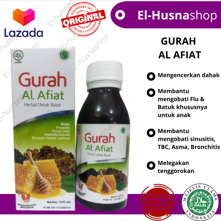 Madu Gurah Al Afiat Madu Herbal Untuk Batuk Dan Melegakan Tenggorokan ...