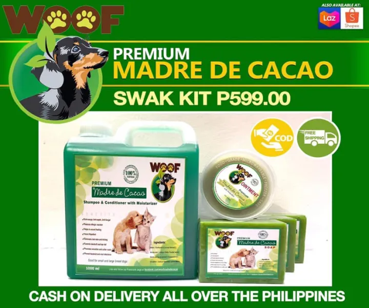 WOOF Pet Madre De Cacao SWAK Kit (5 Items) | Lazada PH