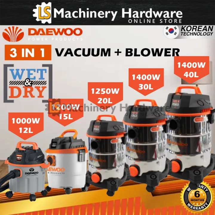 Vacuum Cleaner Daewoo Electric Vacuum Cleaner 3in1 Davc90s 12l Davcw90