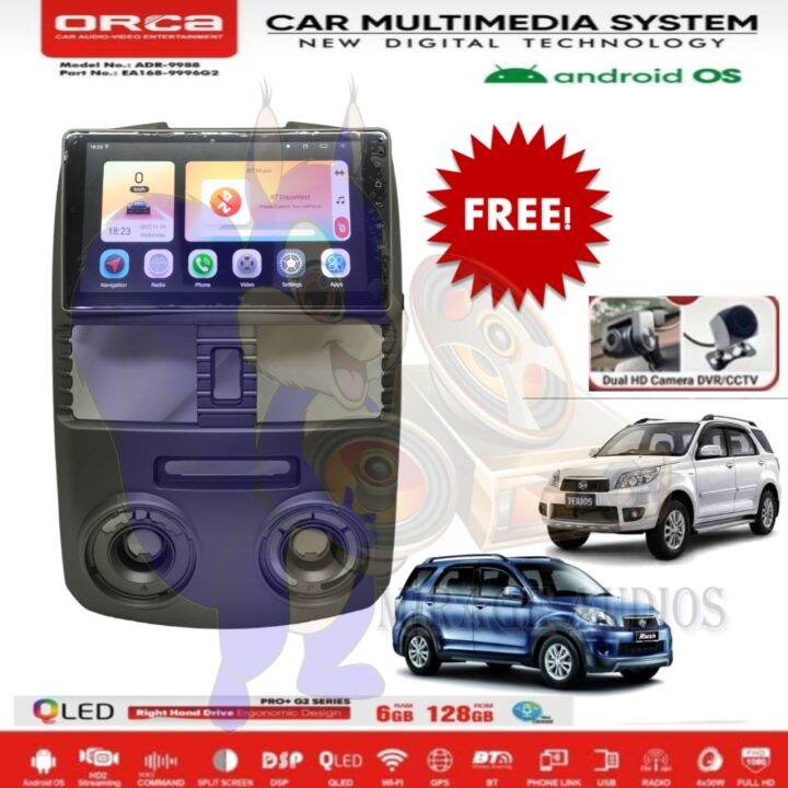 Head Unit Android Orca Pro Plus For Rush Terios 2011-2017 9 inch PNP ...